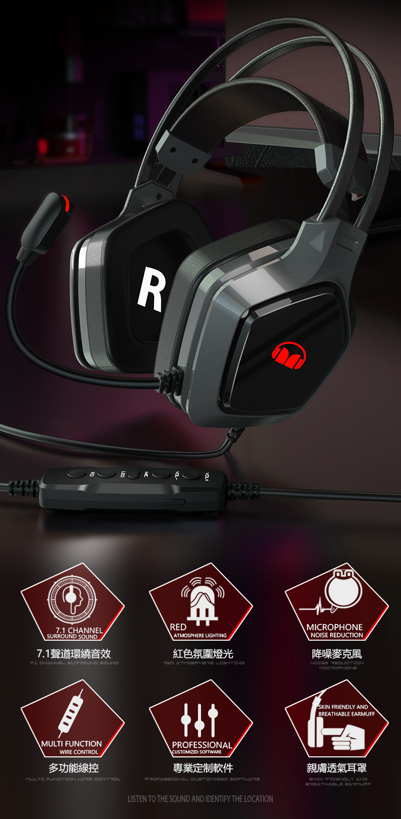 MONSTER AIRMARS N1S USB 7.1 電競耳機 – Signeo Design