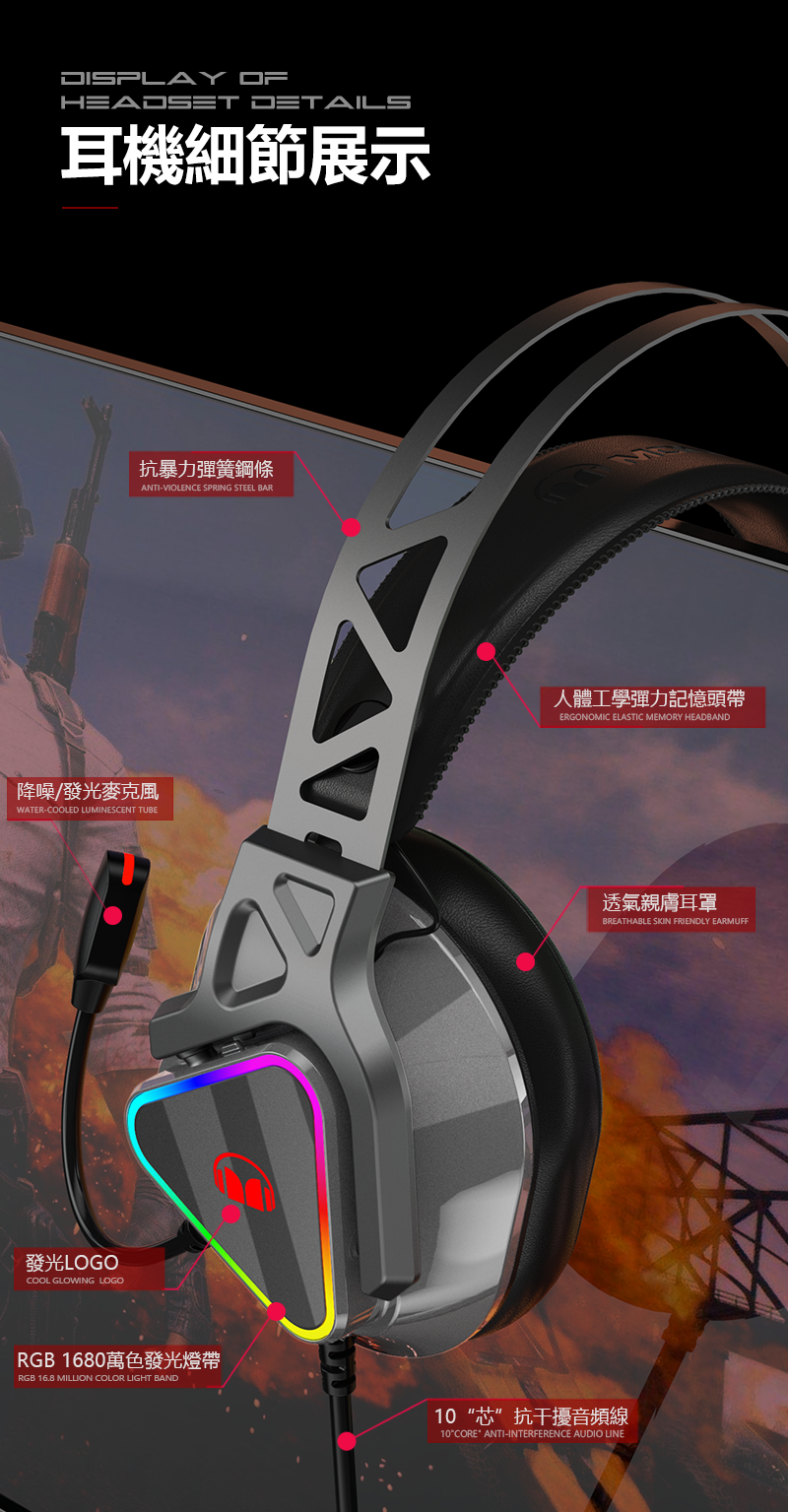 MONSTER AIRMARS N3 USB 7.1 電競耳機 – Signeo Design